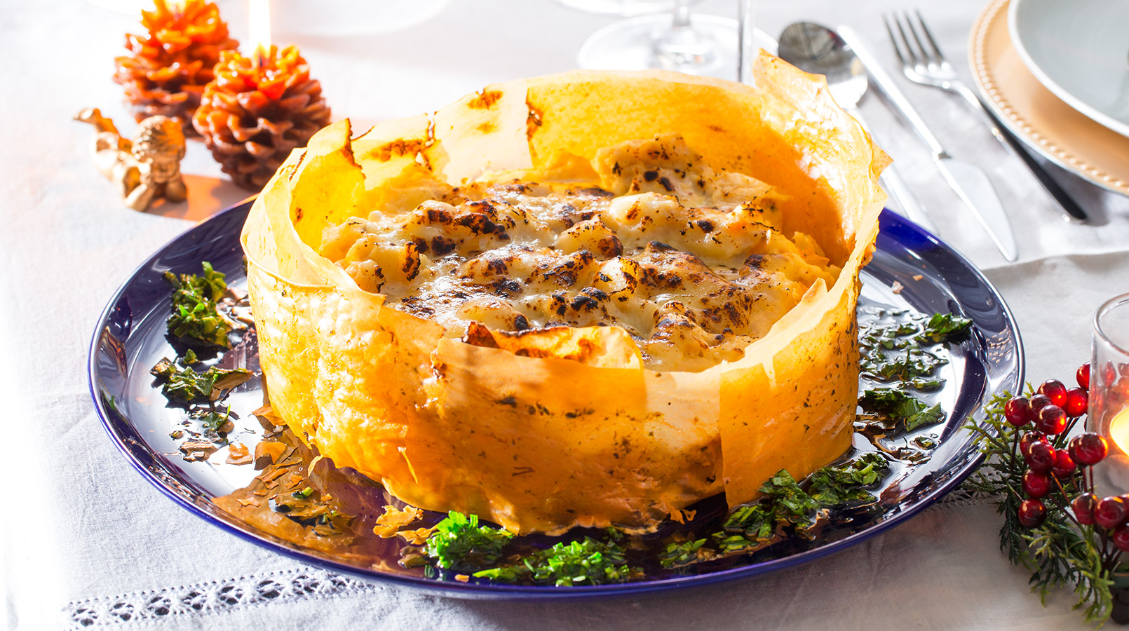 Bacalhau com natas e massa filó | Gallo