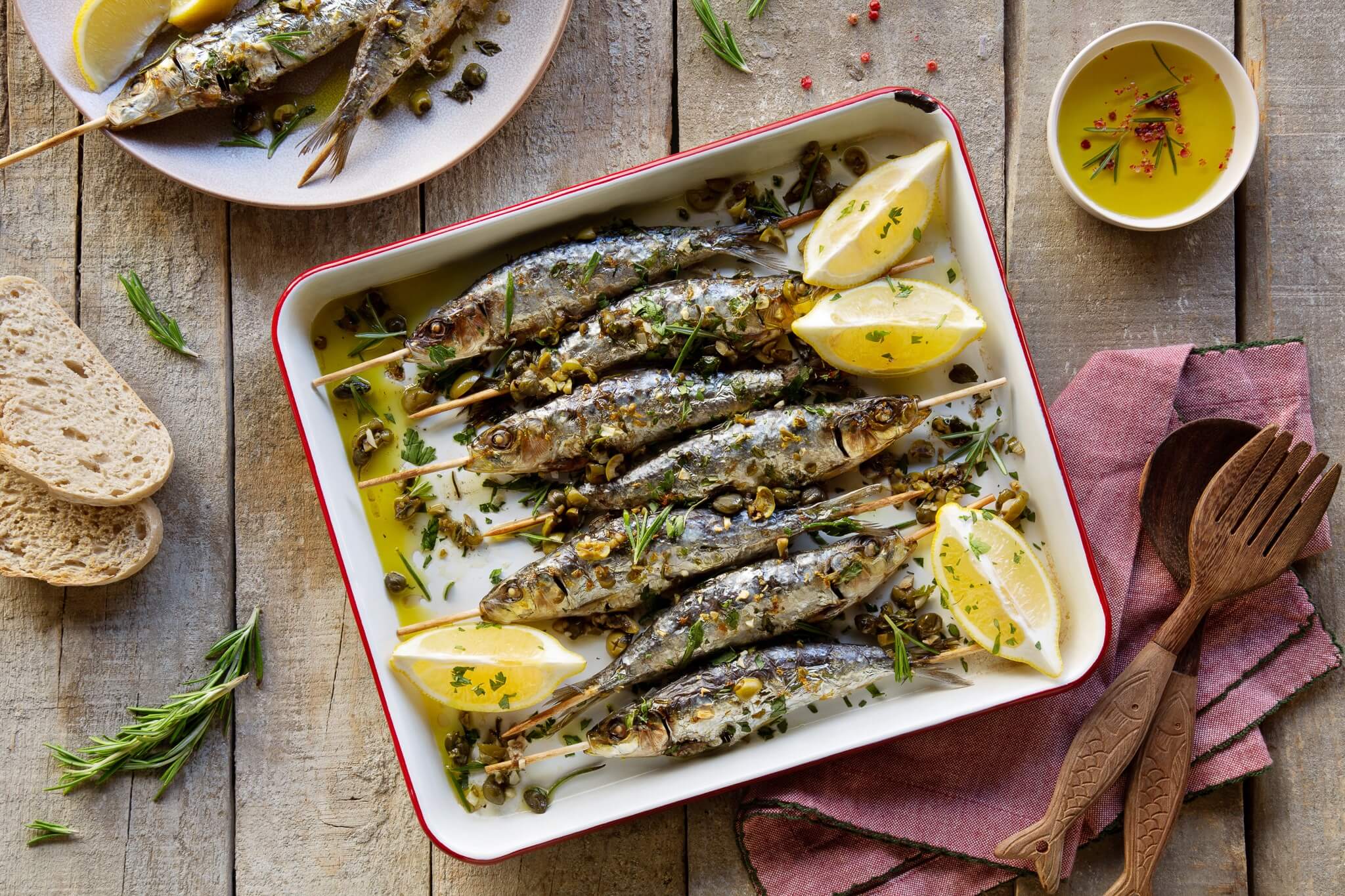 Sardinhas assadas com molho de ervas | Gallo